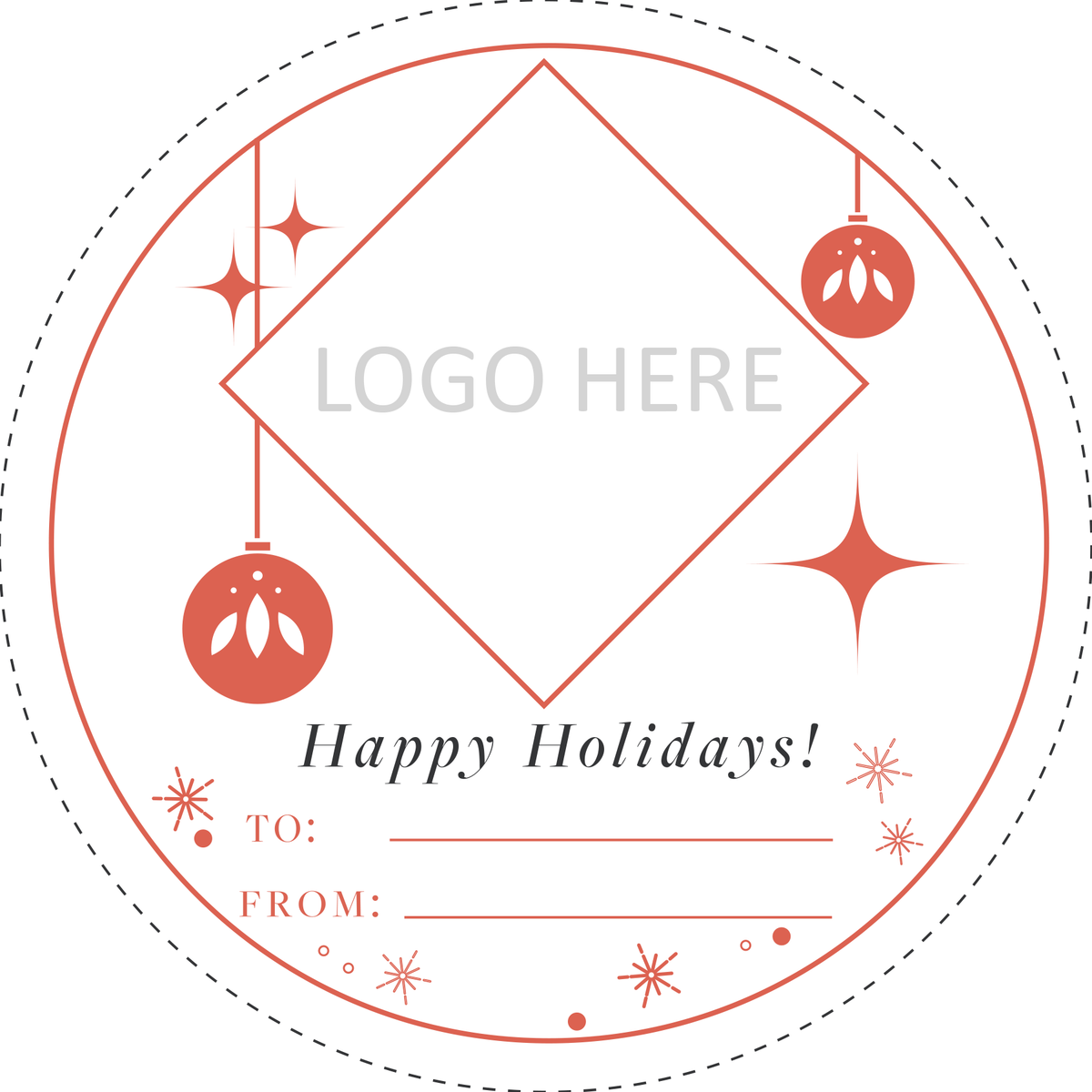 Customized Branded Christmas Bell Stickers (175pcs/pack) – Boxes by ...